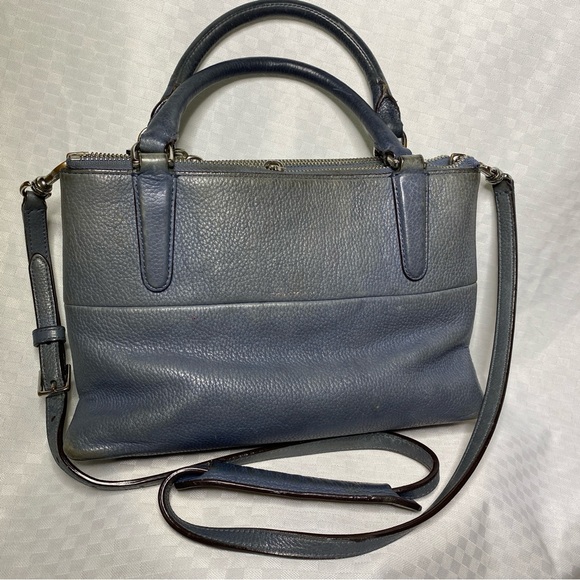Coach | Bags | Coach Borough Bag Satchel Crossbody Pebbled Leather ...